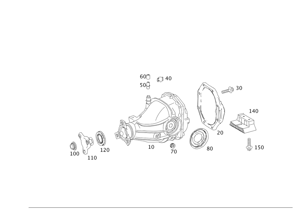 2007-2011 Mercedes-Benz CLS550 Remanufactured Rear Axle Differential ...