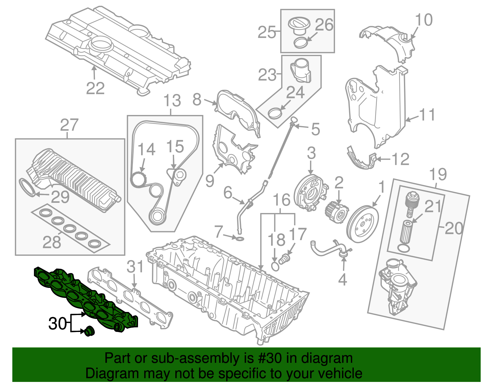 31338645 - Intake Manifold - 2005-2016 Volvo | Volvo OEM Parts Direct