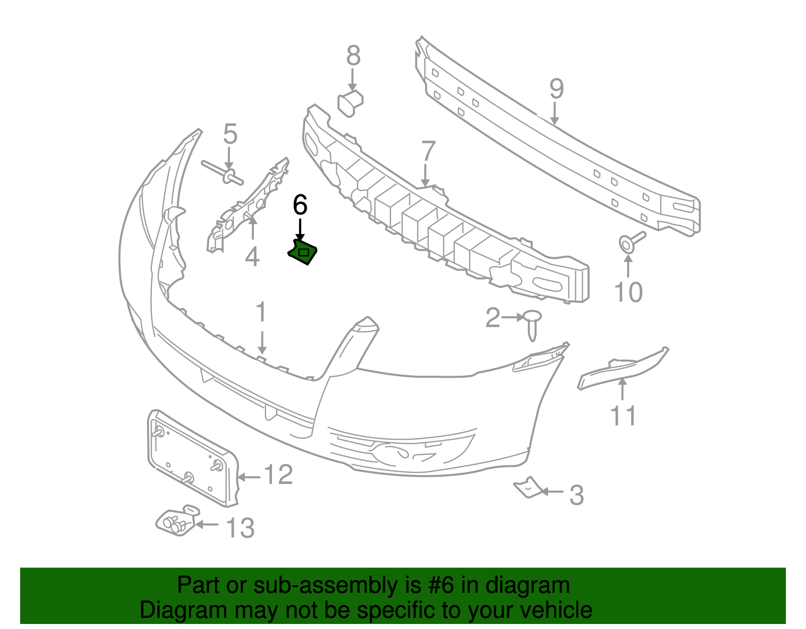 W704277-S439 - Bumper Cover U-Nut - 2008-2021 Ford | Eastgate Ford Parts
