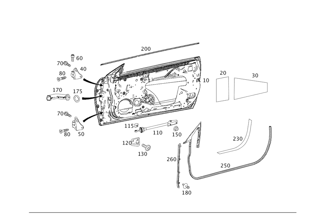 221-720-09-37 - Hinge | World Mercedes-Benz Parts