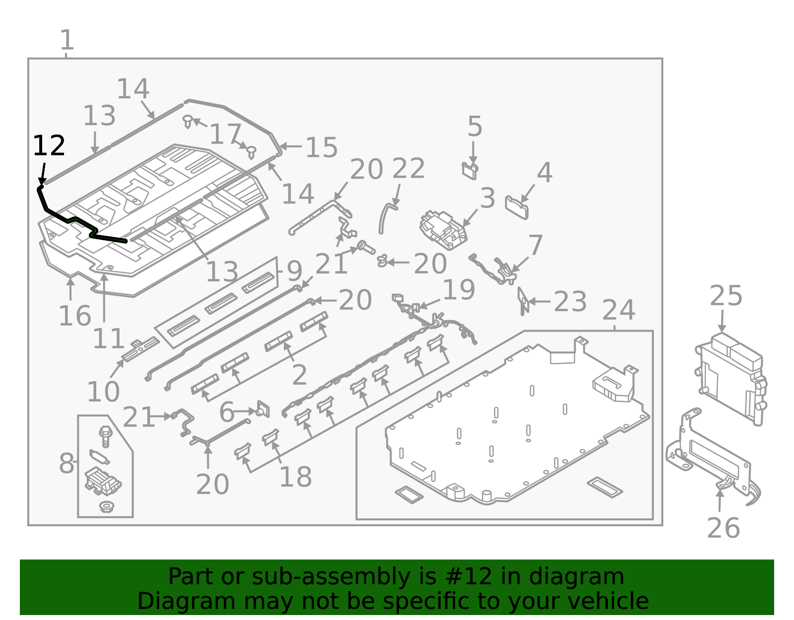 37558-GI010 - Cover Panel Upper Reinforced 2022-2024 Kia EV6 | Kia ...