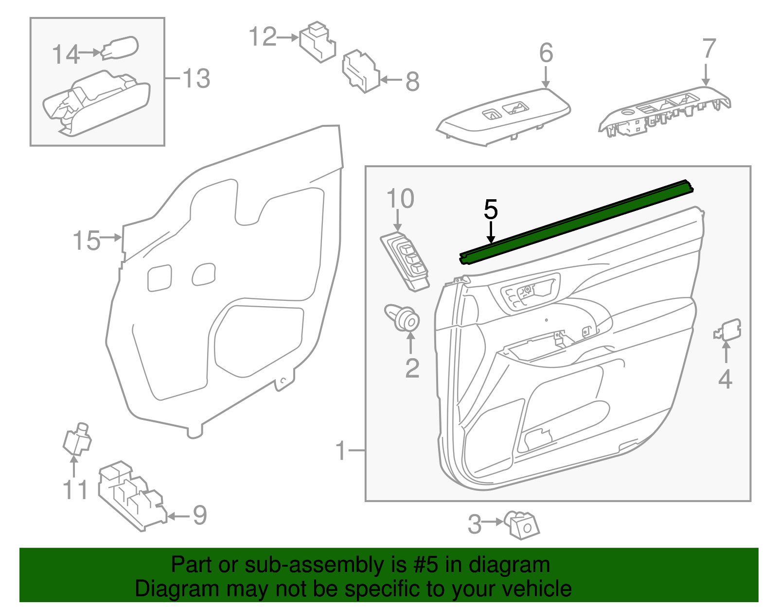 68172-0E051 - 2016-2019 Toyota Highlander - Belt Weather-Strip | Nucar ...