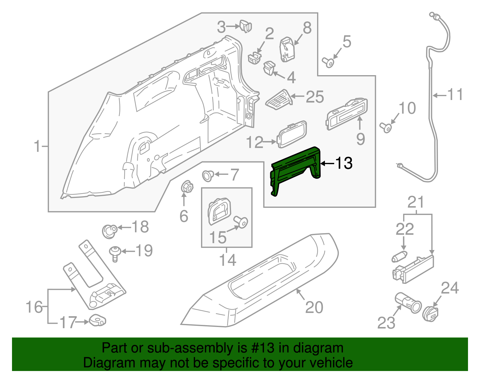 2018-2024 Volkswagen Tiguan Interior Quarter Panel Trim Panel Access ...