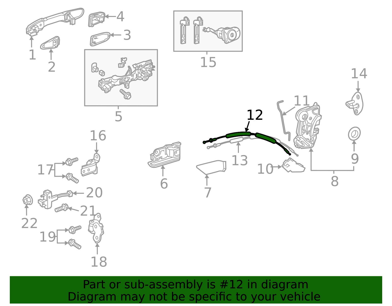 69750-35030 - Lock Cable Longo Toyota Parts