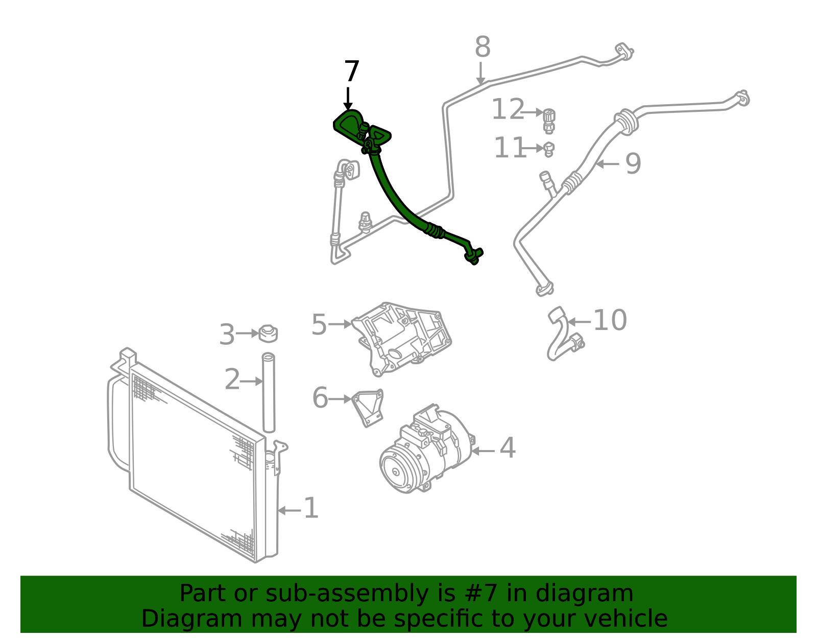 64536917879 - 2003-2006 BMW X5 AC Hoses (64-53-6-917-879) | BMW of ...