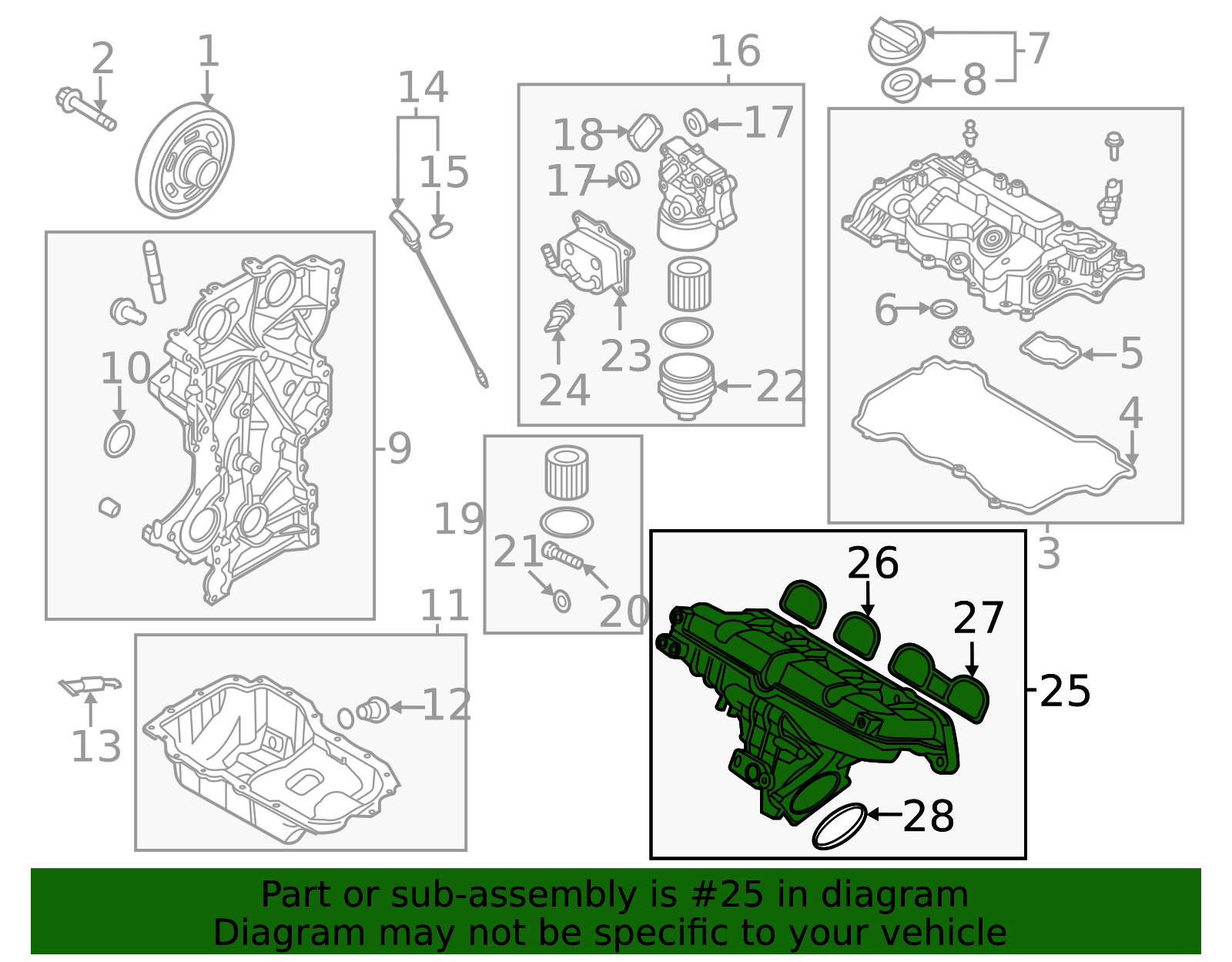 2020-2023 Hyundai Sonata Intake Manifold 28310-2M800 | World OEM Parts ...