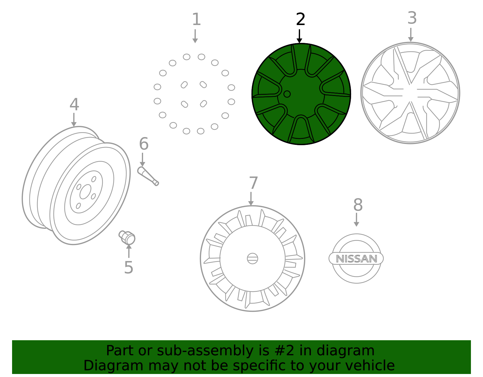 Wheel, Alloy | Official Nissan Parts Store