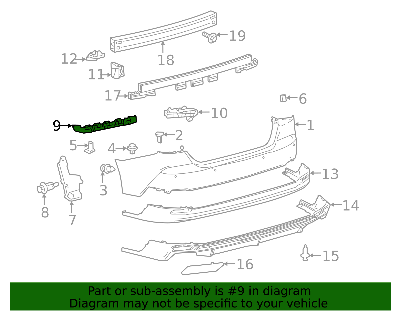 2025 Toyota Camry Side Retainer 52576-AQ010 | Toyota Parts Center