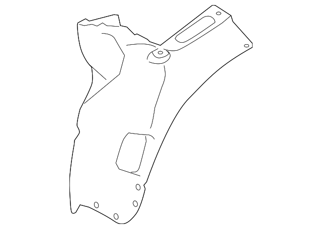 4E0-821-171-Q - Fender Liner 2007-2009 Audi S8 | Audi OEM Parts Guy