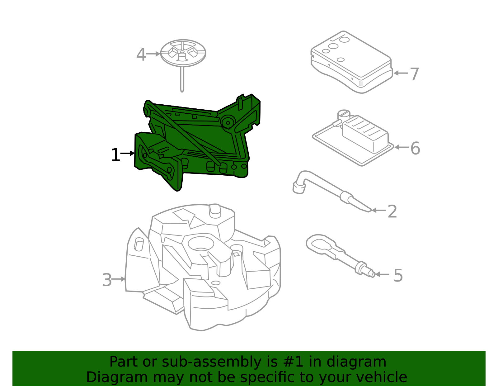 2018-2020 Ford | Jack | ES7Z-17080-E | Walls' Ford Parts