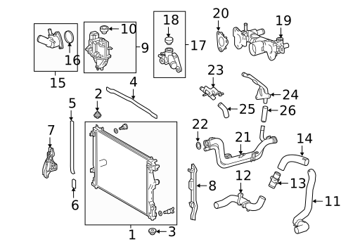 Radiator & Components for 2018 Lexus IS300 | Lexus of Pembroke Pines Parts