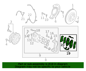 58101-C6A00 - Brake Pads Front 2016-2020 Kia Sorento | Kia.Parts Store