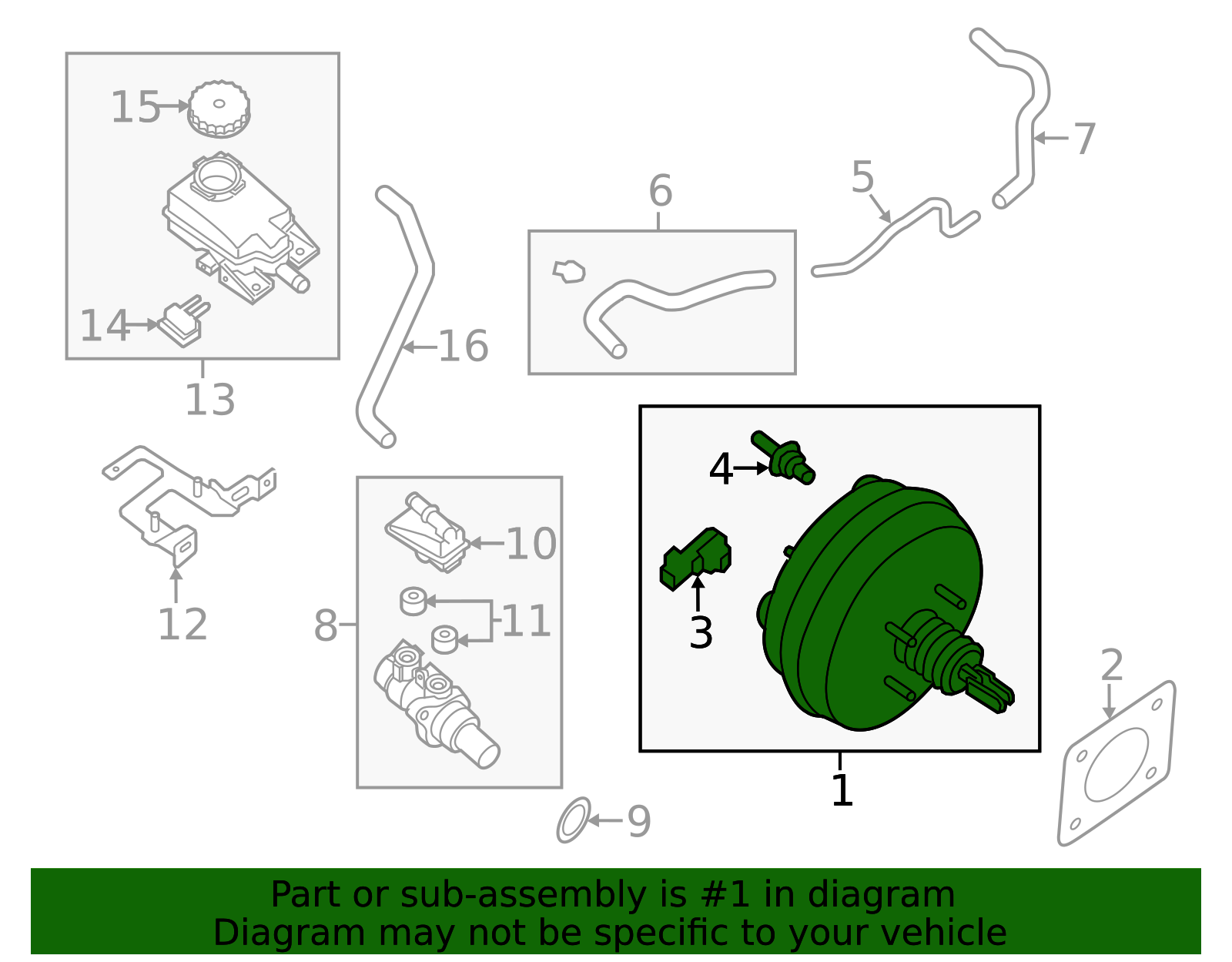 47210-3JV0A - High-Quality Power Brake Booster for 2014-2015 Nissan ...