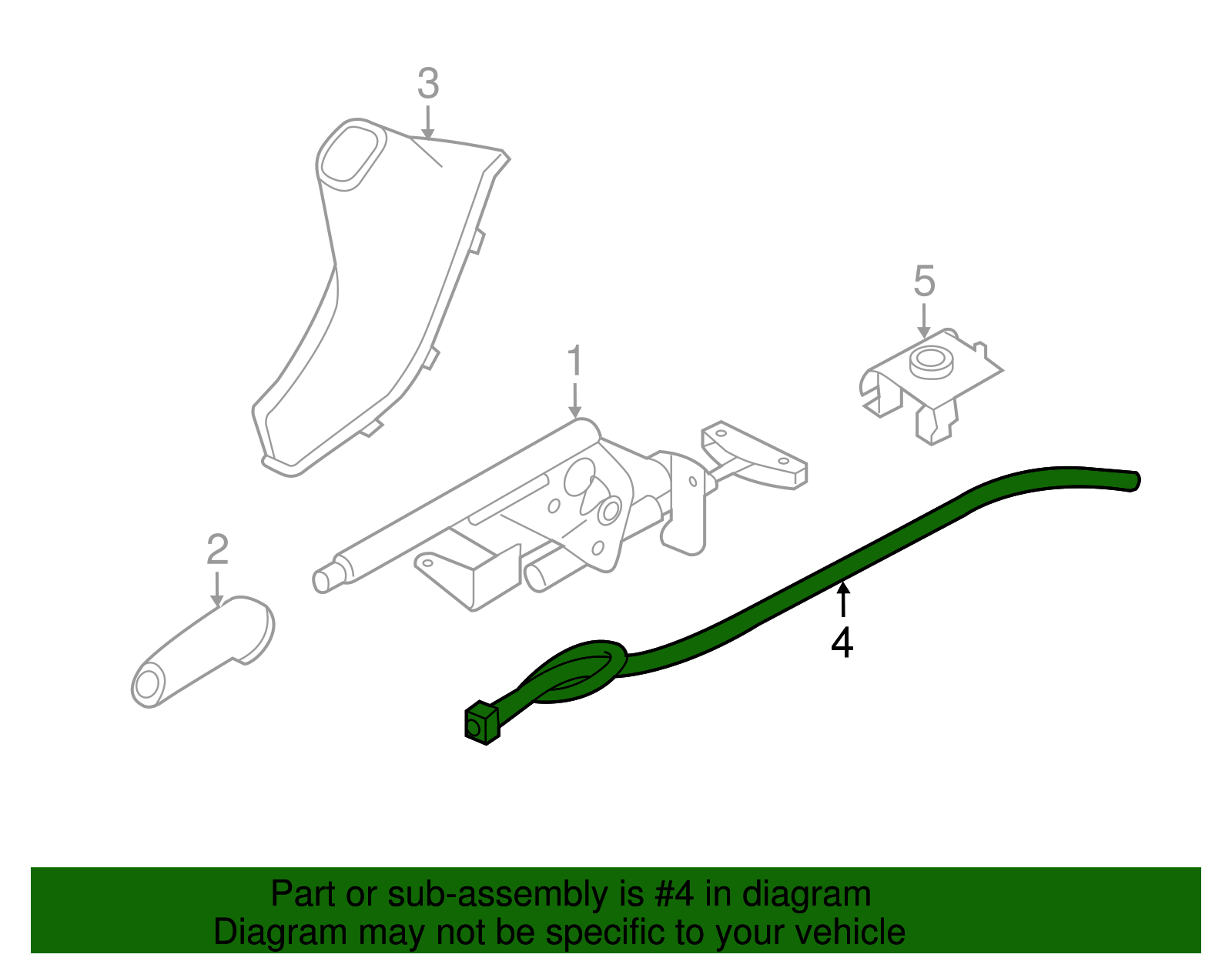 34406857640 - 2012-2020 BMW Park Brake Cable (34-40-6-857-640) | BMW of ...