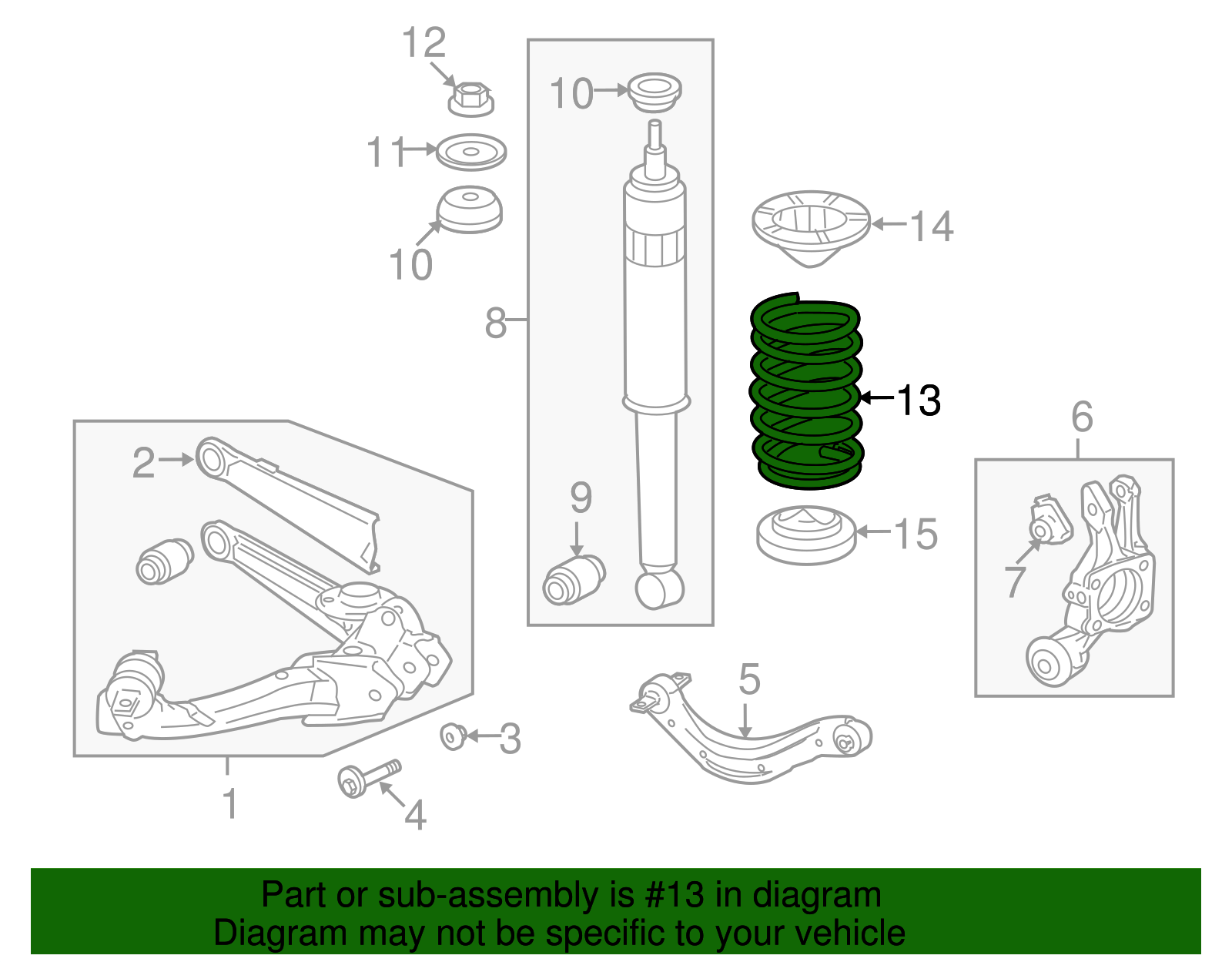 52441-SNA-A12 - 2006-2011 Honda Civic - Spring Rear | Honda Car Parts ...