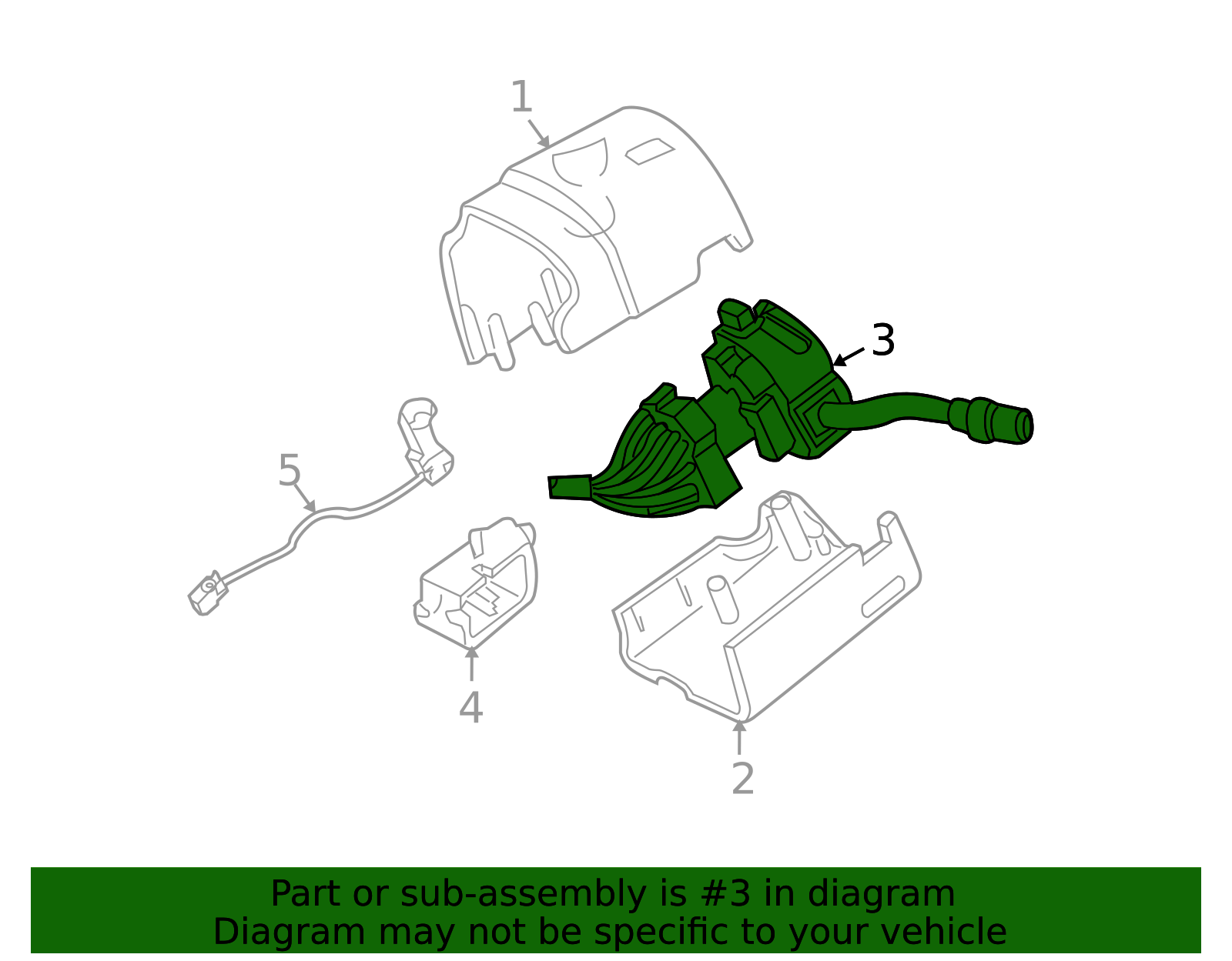 Ford Combination Switch - OEM Turn Signal/Wiper Control - Part #SW-5577 ...