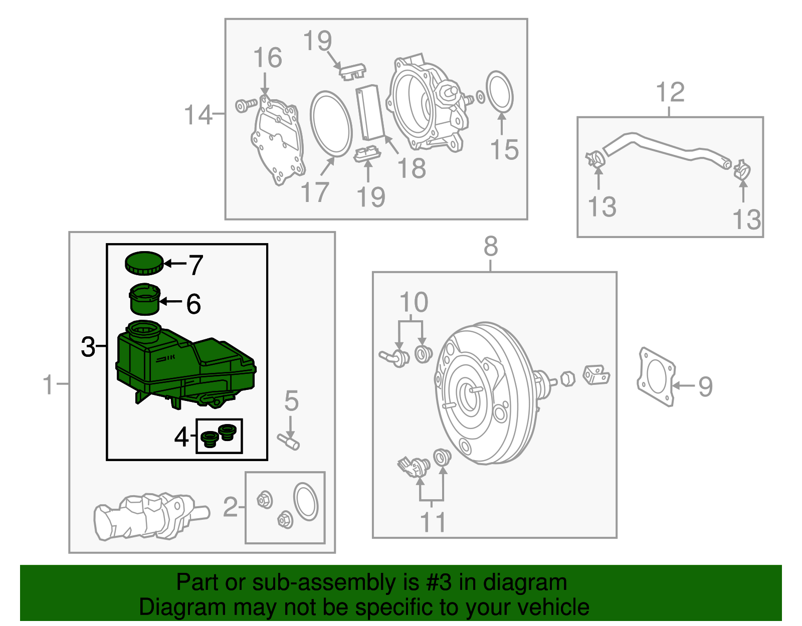 2018-2022 Toyota C-HR Master Cylinder Reservoir 47220-F9020 | Toyota ...
