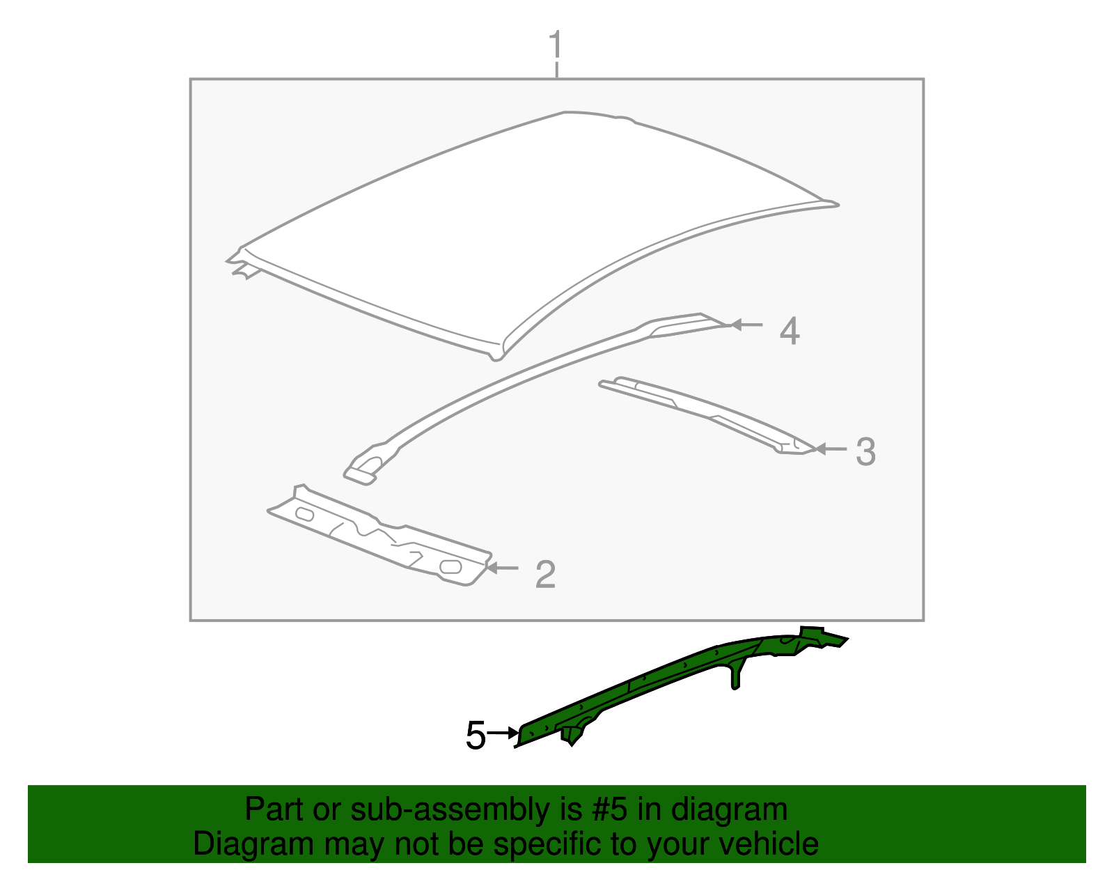 GM 19208140 Driver Side Roof Inner Side Rail | Genuine GM & AC Delco OEM Parts | Findlay Auto Parts