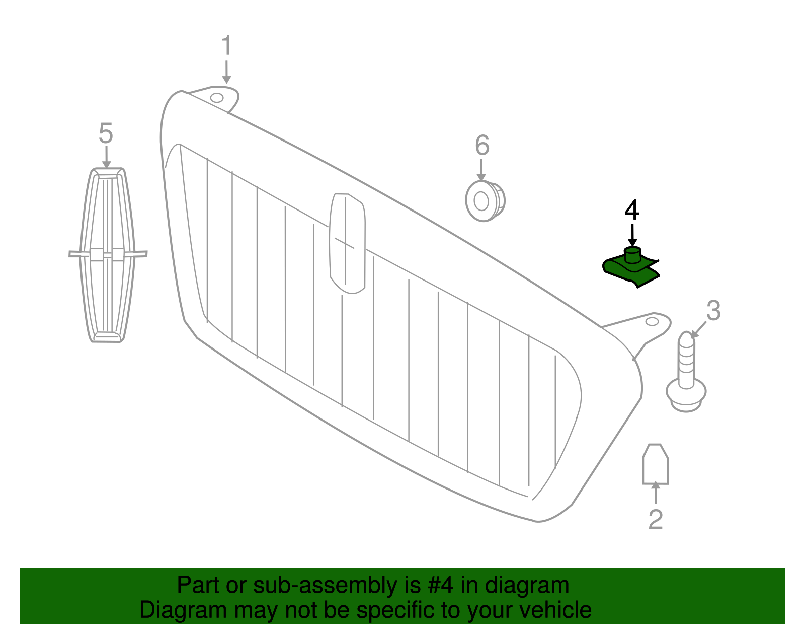 Genuine OEM Ford Part - Lamp Bracket U-Nut W520802-S426 | Genuine OEM ...