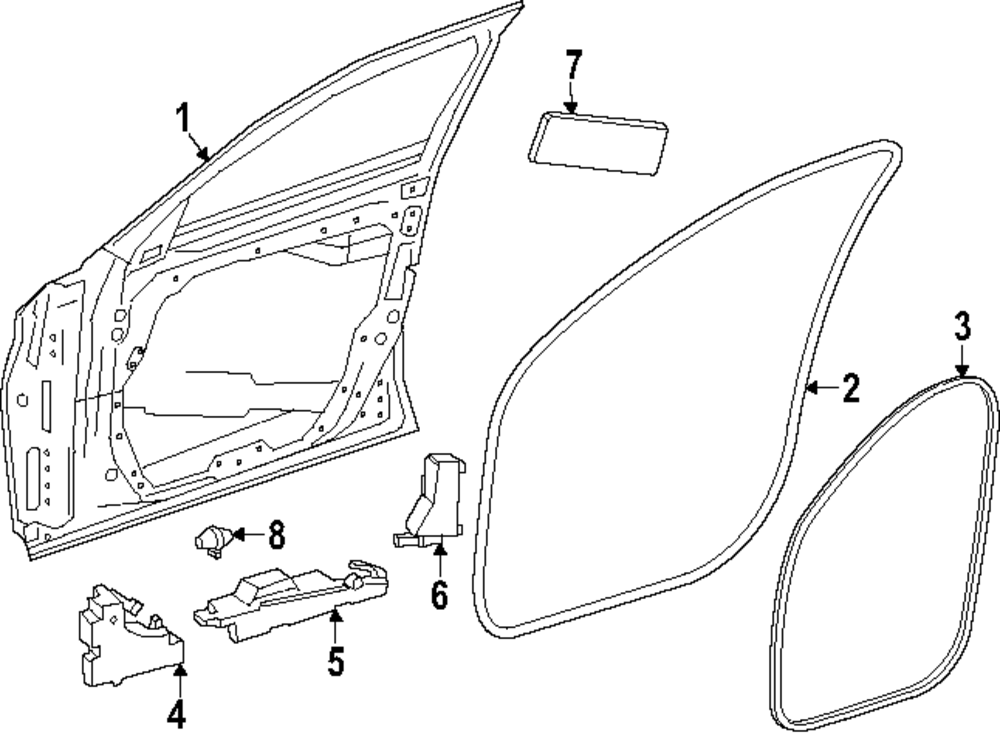 206-725-44-00 - Door Panel Insulation 2022-2025 Mercedes-Benz ...