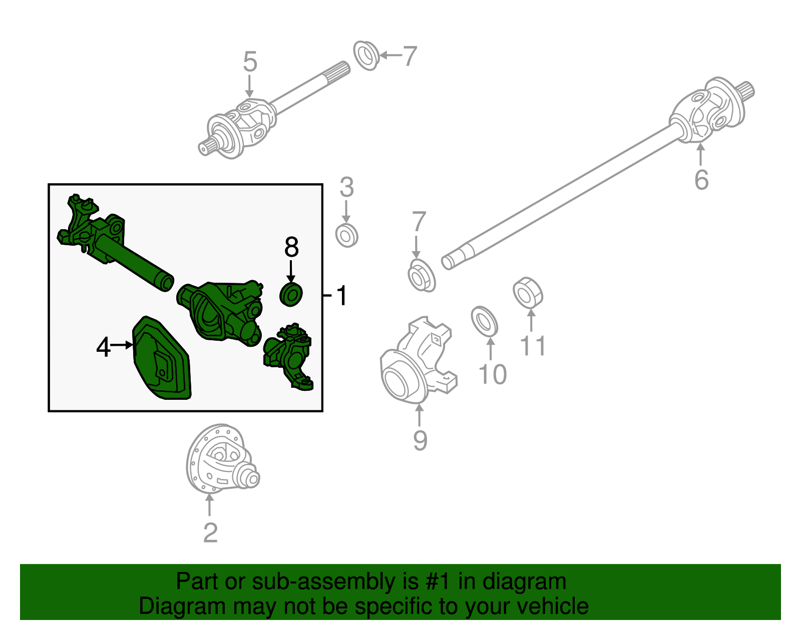 Genuine OEM Ford Part - Axle Housing HC3Z-3010-B | Genuine OEM Ford ...