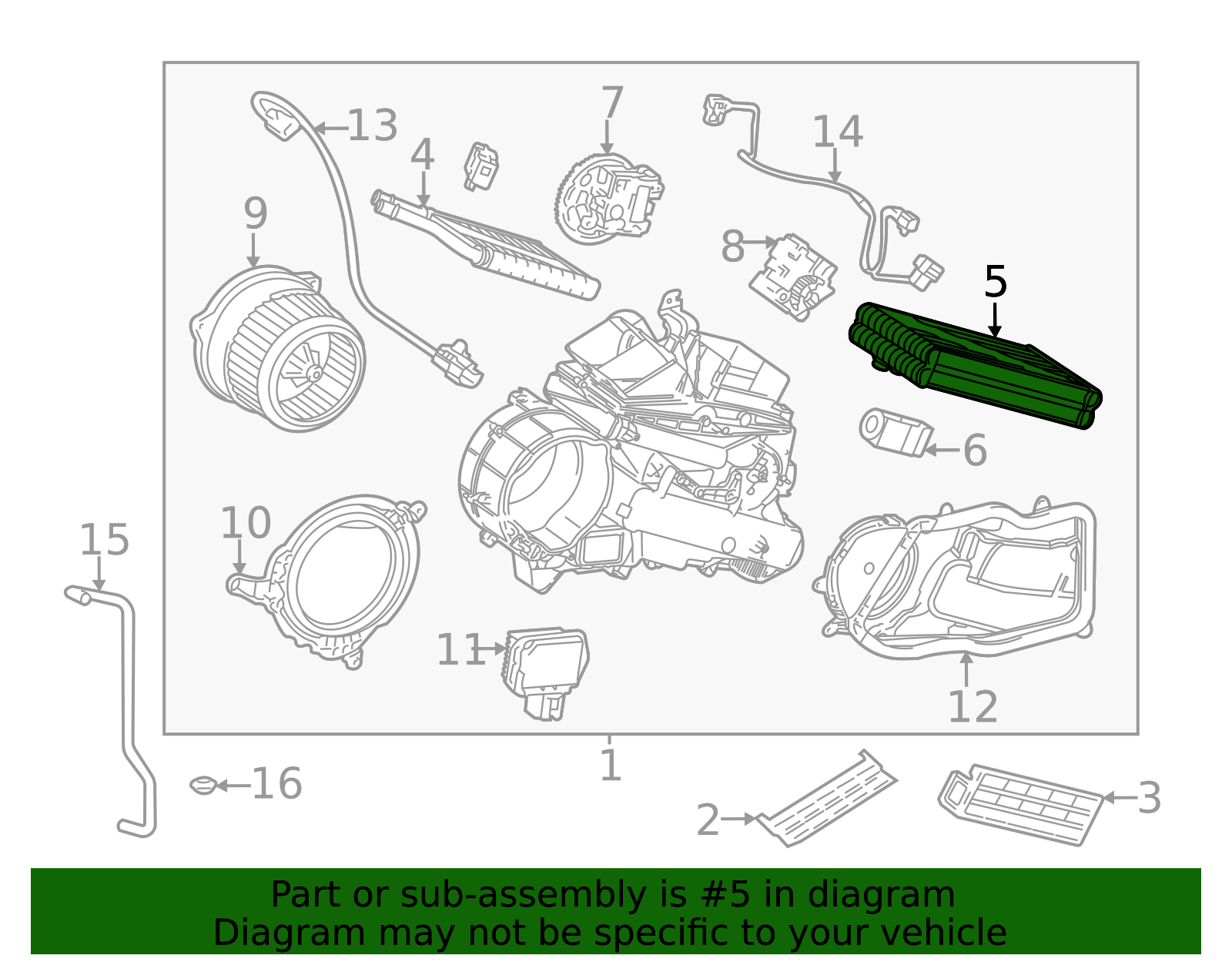 2021-2025 Toyota Evaporator Core 88501-0E200 | Toyota Parts Center
