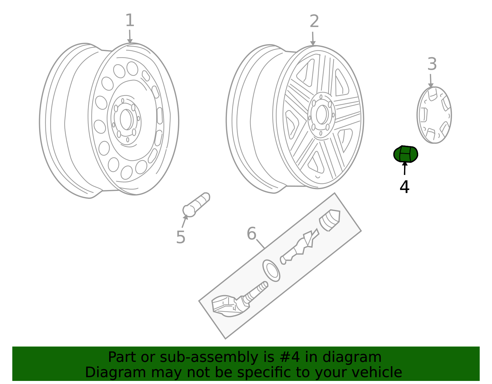 2003-2008 Isuzu Wheel Nut 8095946810 | Isuzu Parts Center