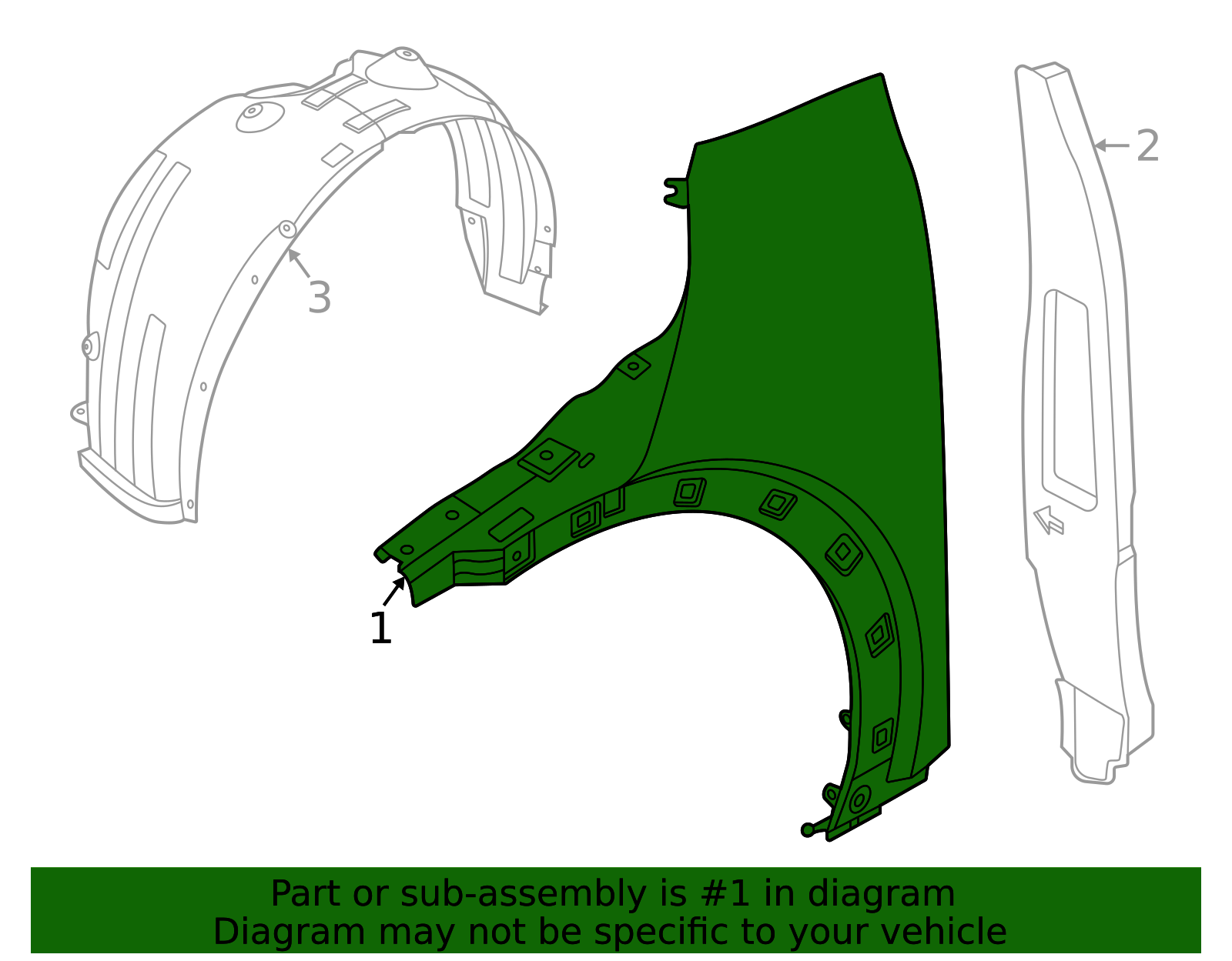 2022-2024 Kia EV6 Fender 66311-CV000 | OEM Parts Online