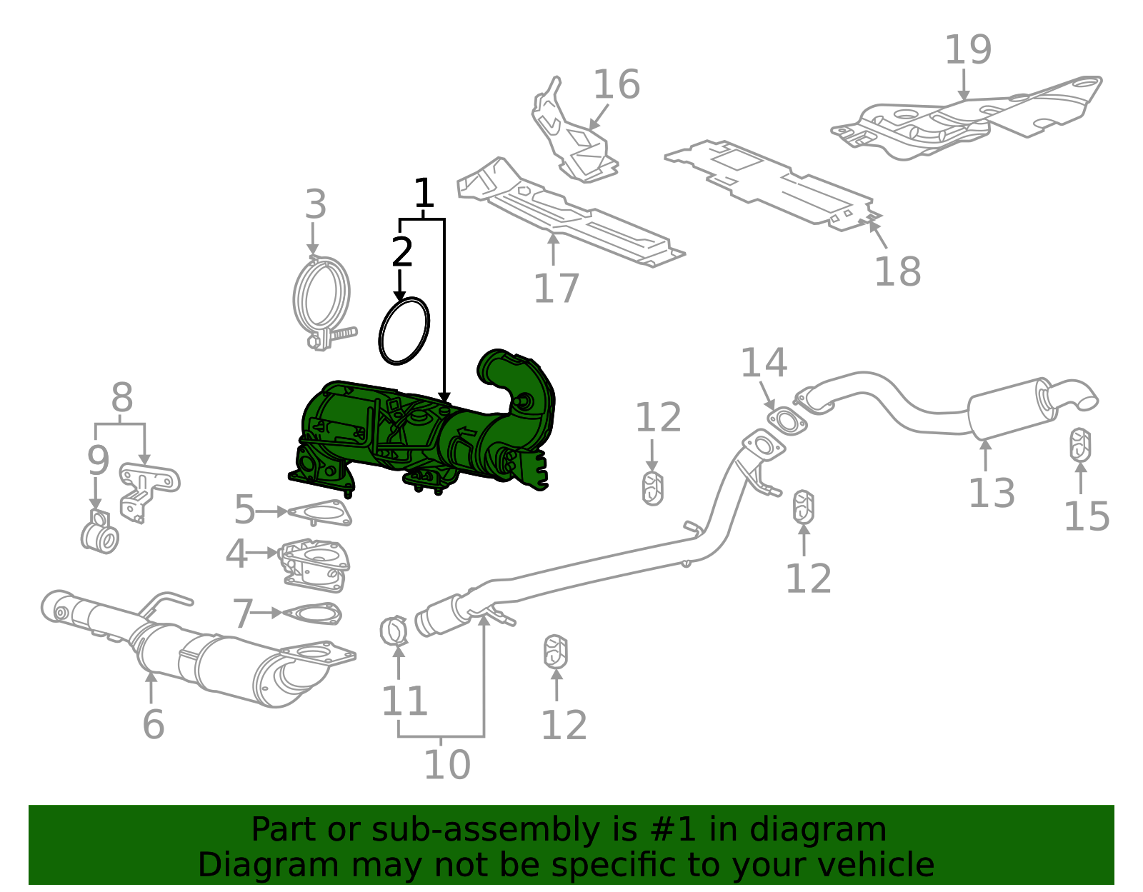 OEM GM Catalytic Converter For 2025 GM - Part No. 40009487 | Karl ...