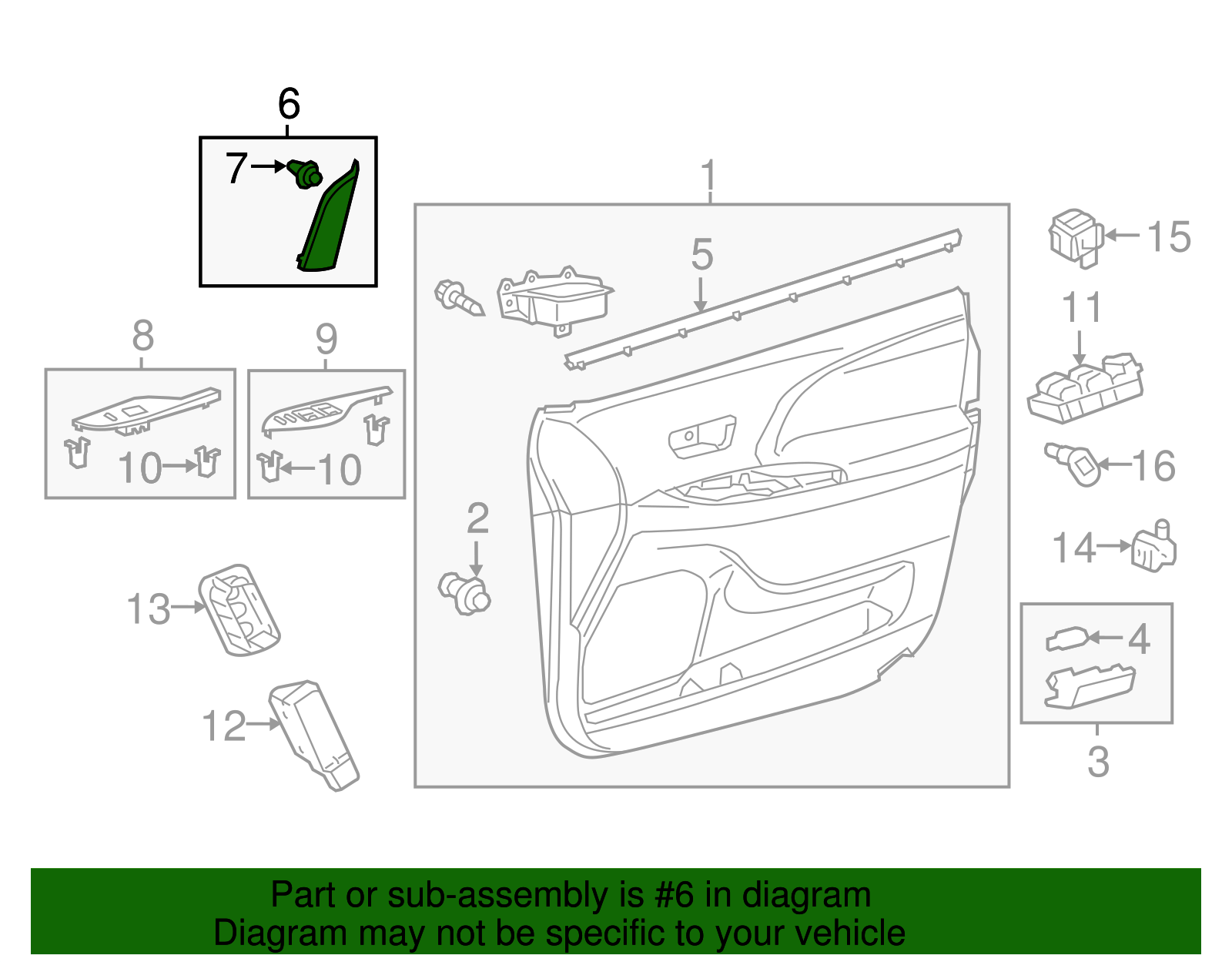 Genuine Toyota Frame Molding part# 67492-08020 for 2015-2020 Toyota ...