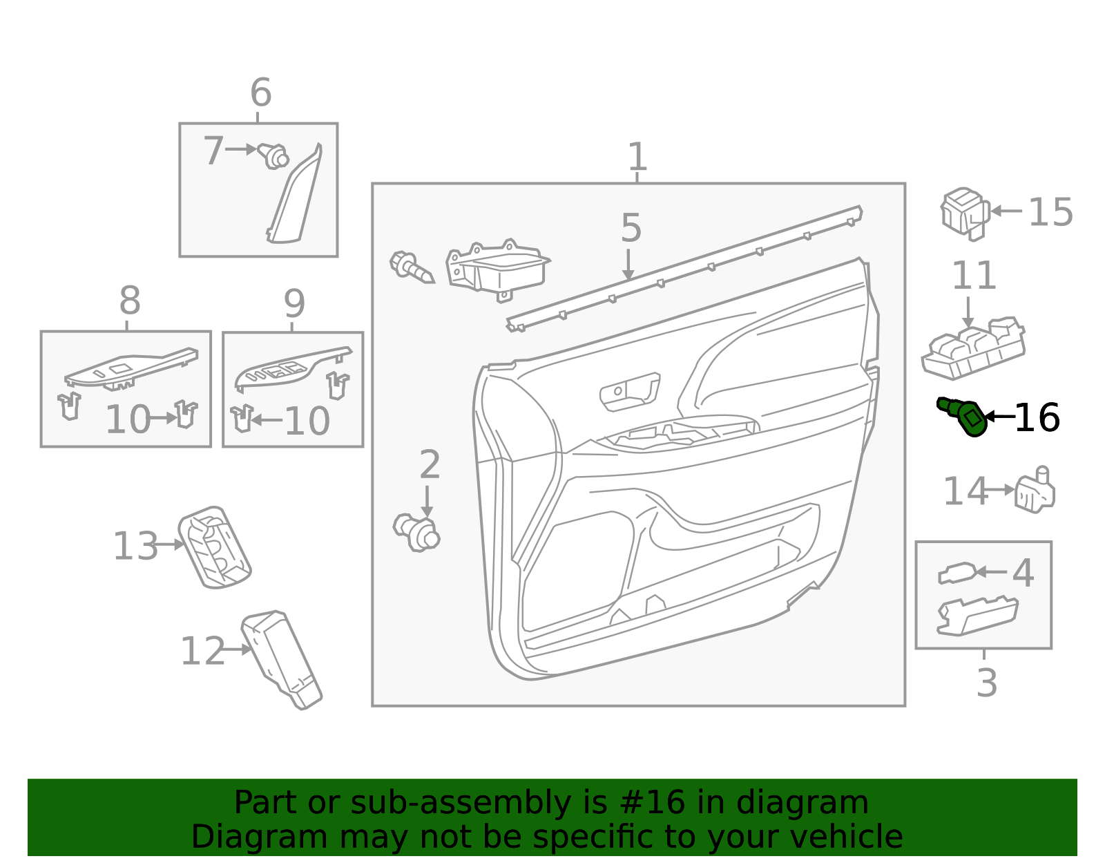 OEM Door Jamb Switch Part # 84231-0C010 | Modern Toyota Parts