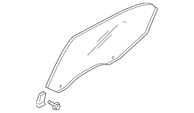 83410-2F011 - Door Glass 2004-2009 Kia Spectra | Kia.Parts Store