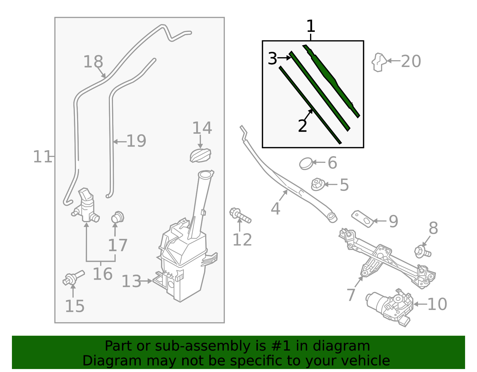 2020-2022 Kia Telluride Front Blade 98360-S9000 | OEM Parts Online