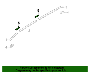 2014-2025 Mitsubishi Drip Molding Cover 7400A472 | Mitsubishi Parts ...