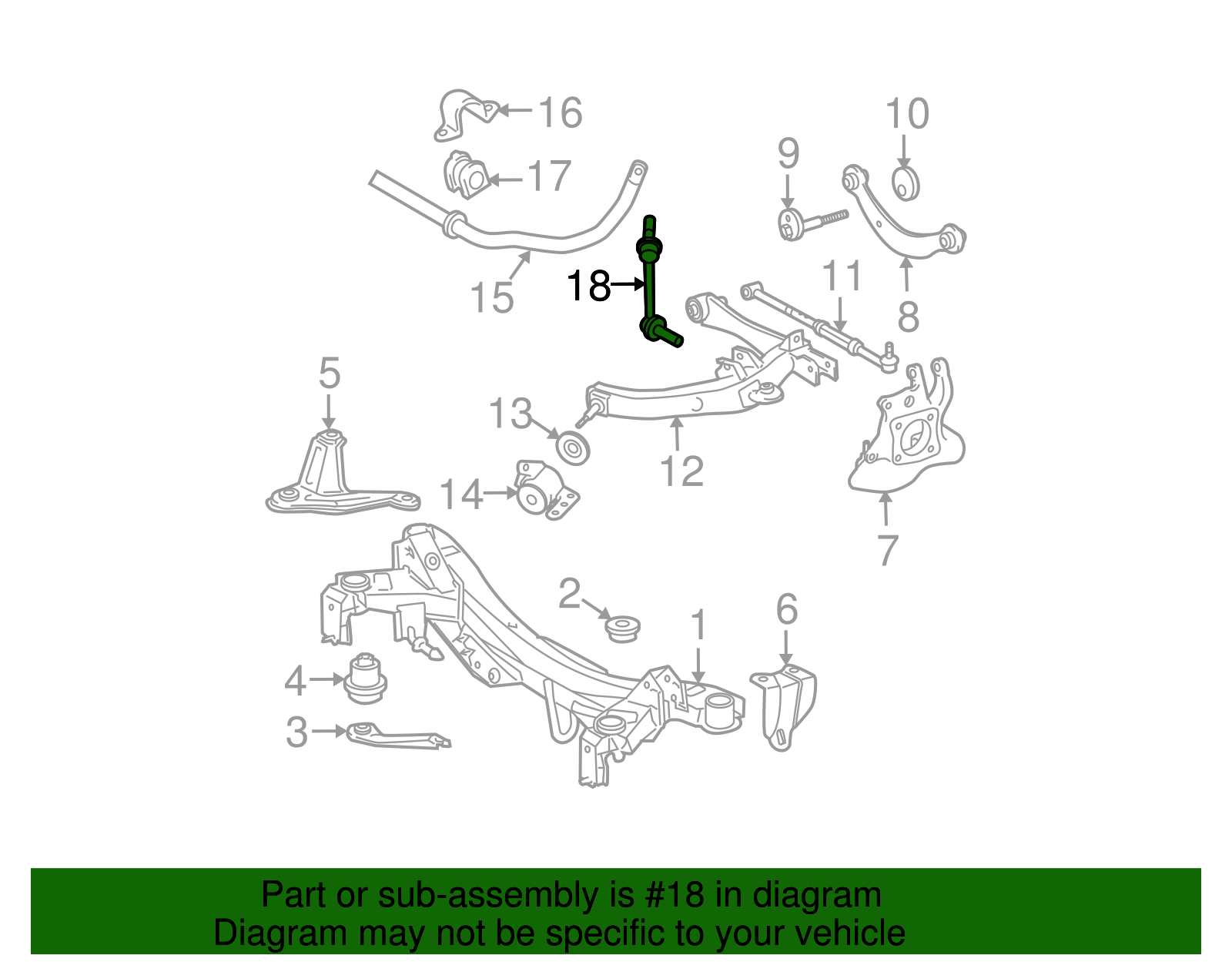 2005-2010 Scion tC Stabilizer Link 48830-21020 | Toyota Parts Center