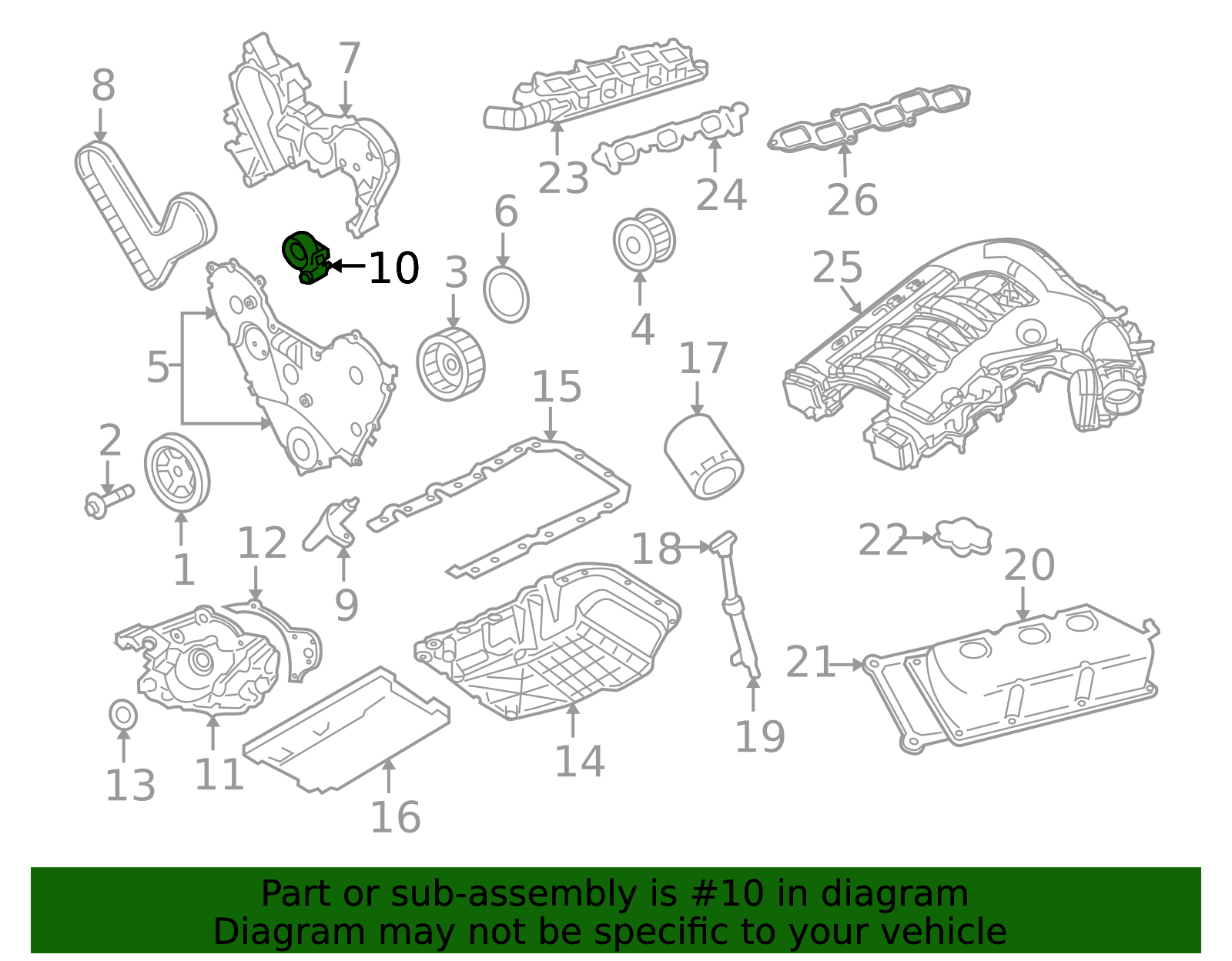 1998-2011 Mopar Pulley 04663515AD | Mopar Parts Canada