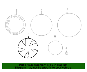 2023-2025 Nissan Altima Wheel Cover 40315-9HF0A | Nissan Parts Central