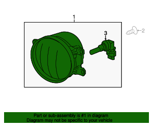 2008-2015 Toyota | Fog Lamp Assembly | 81220-06071 | OEM Vehicle Parts