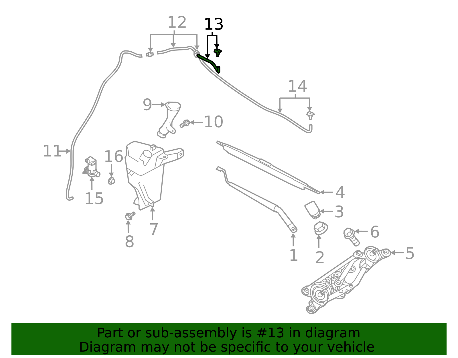 28932-5RB0A - Washer Nozzle - 2018 2019 Nissan Kicks | World OEM Parts ...