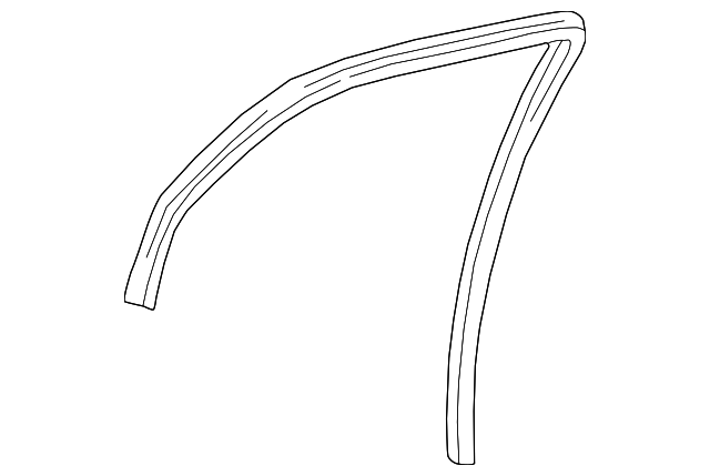 Genuine Toyota Glass Run part# 68141-0C010 for 2000-2006 Toyota Tundra ...