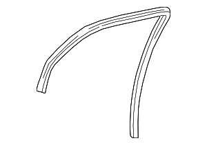 Genuine Toyota Window Channel (Left, Front) part# 68151-0C010 for 2000 ...