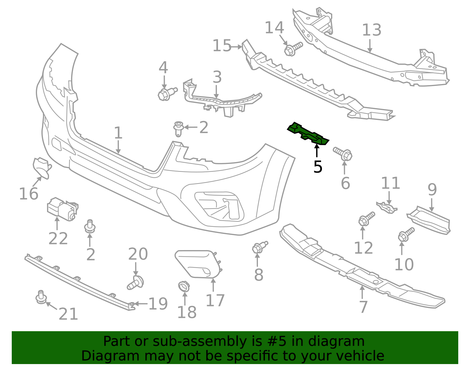 2019-2021 Subaru Forester Side Retainer 57707SJ031 | Subaru Parts Store