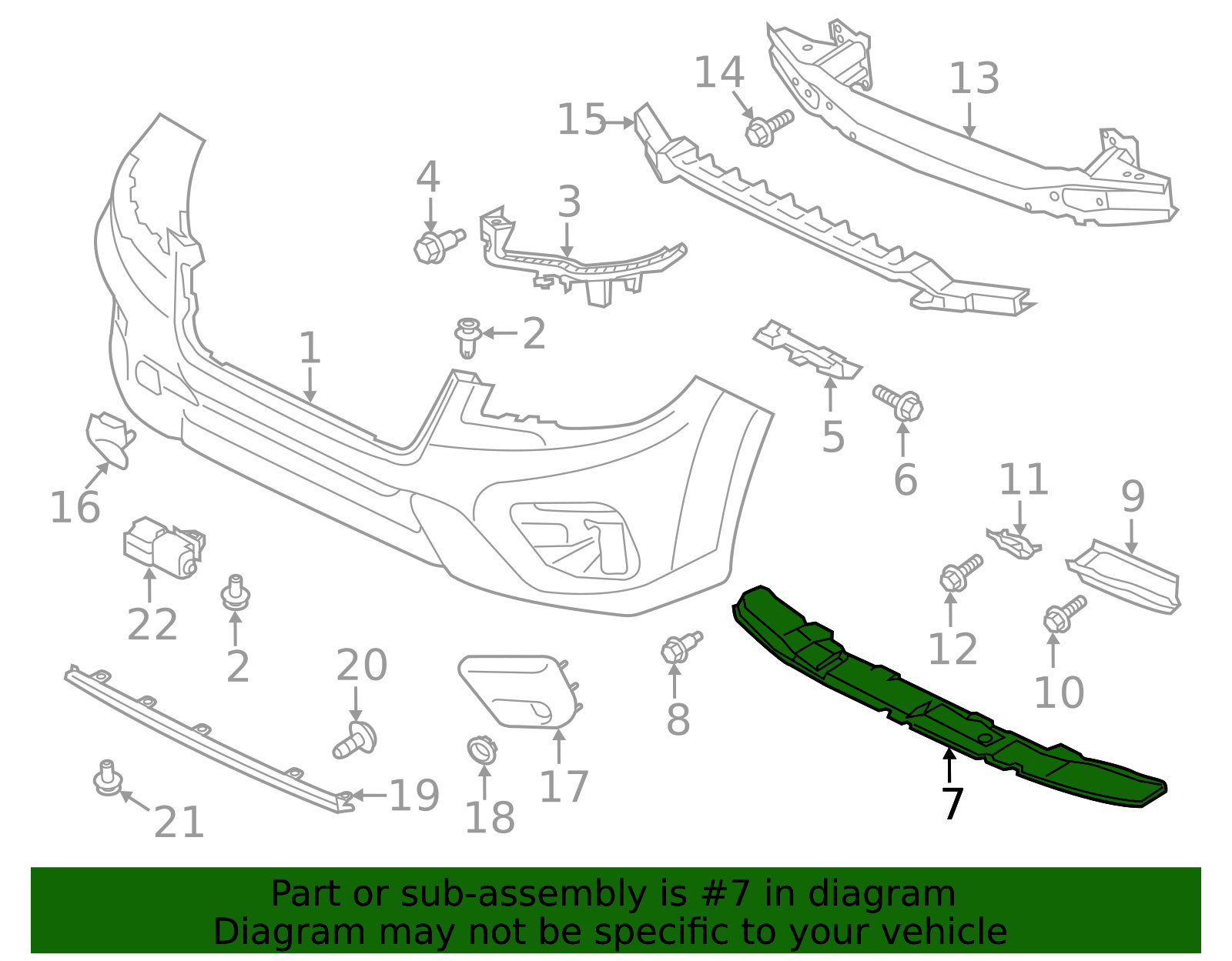 57707SJ050 - 2019-2021 Subaru Forester - Lower Bracket | OEM Subaru ...