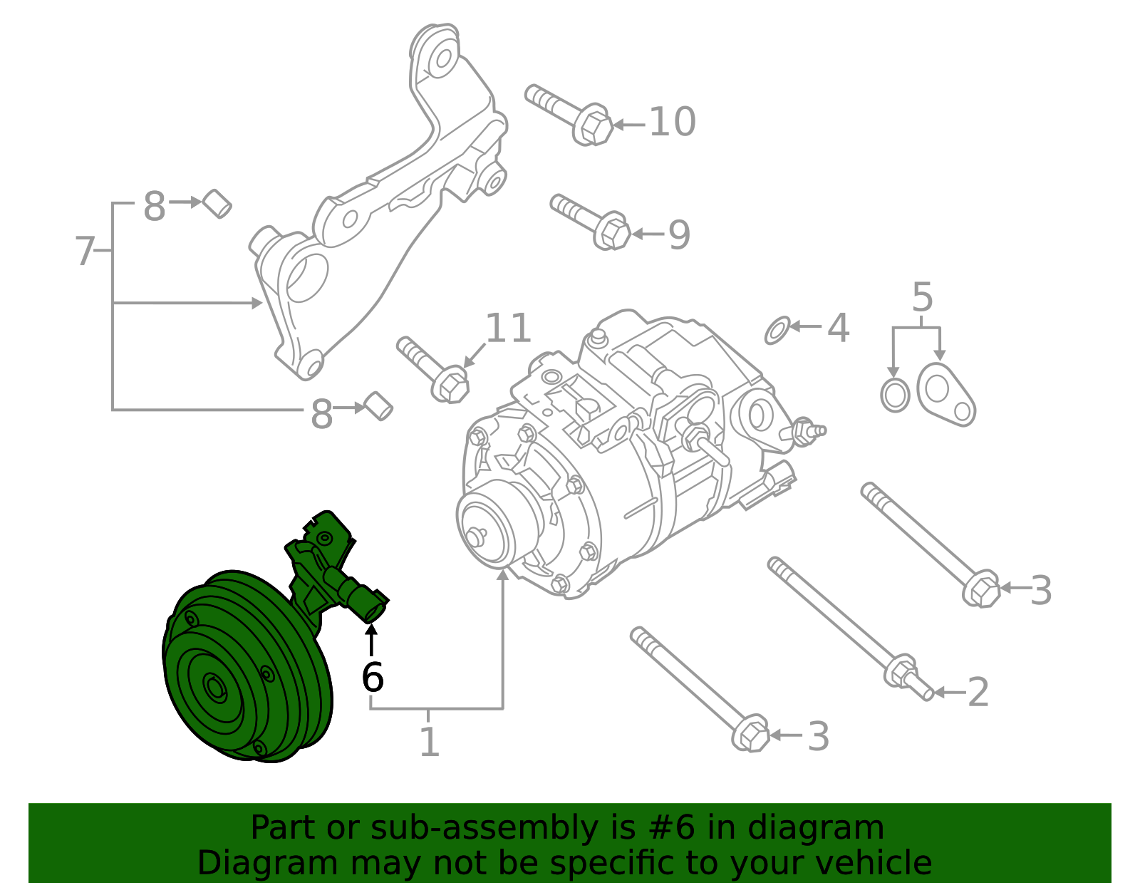 2019-2024 Ford | Motorcraft™ A/C Compressor Clutch | YB-3241 | Walls ...
