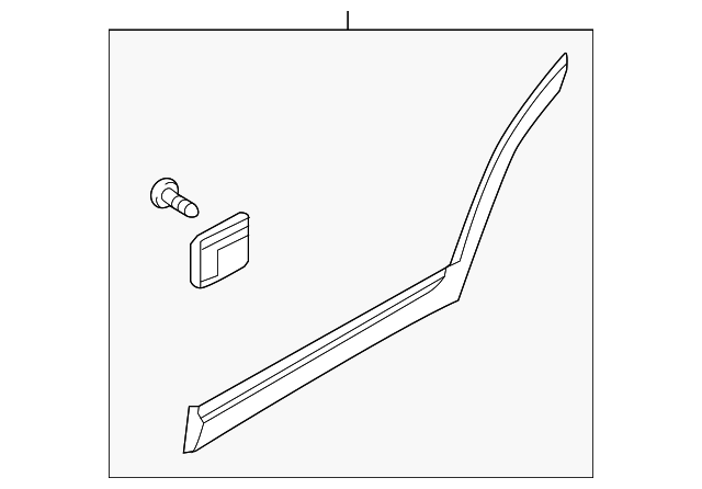 87731-S9000CR - Body Side Molding 2020-2022 Kia Telluride | Kia.Parts Store