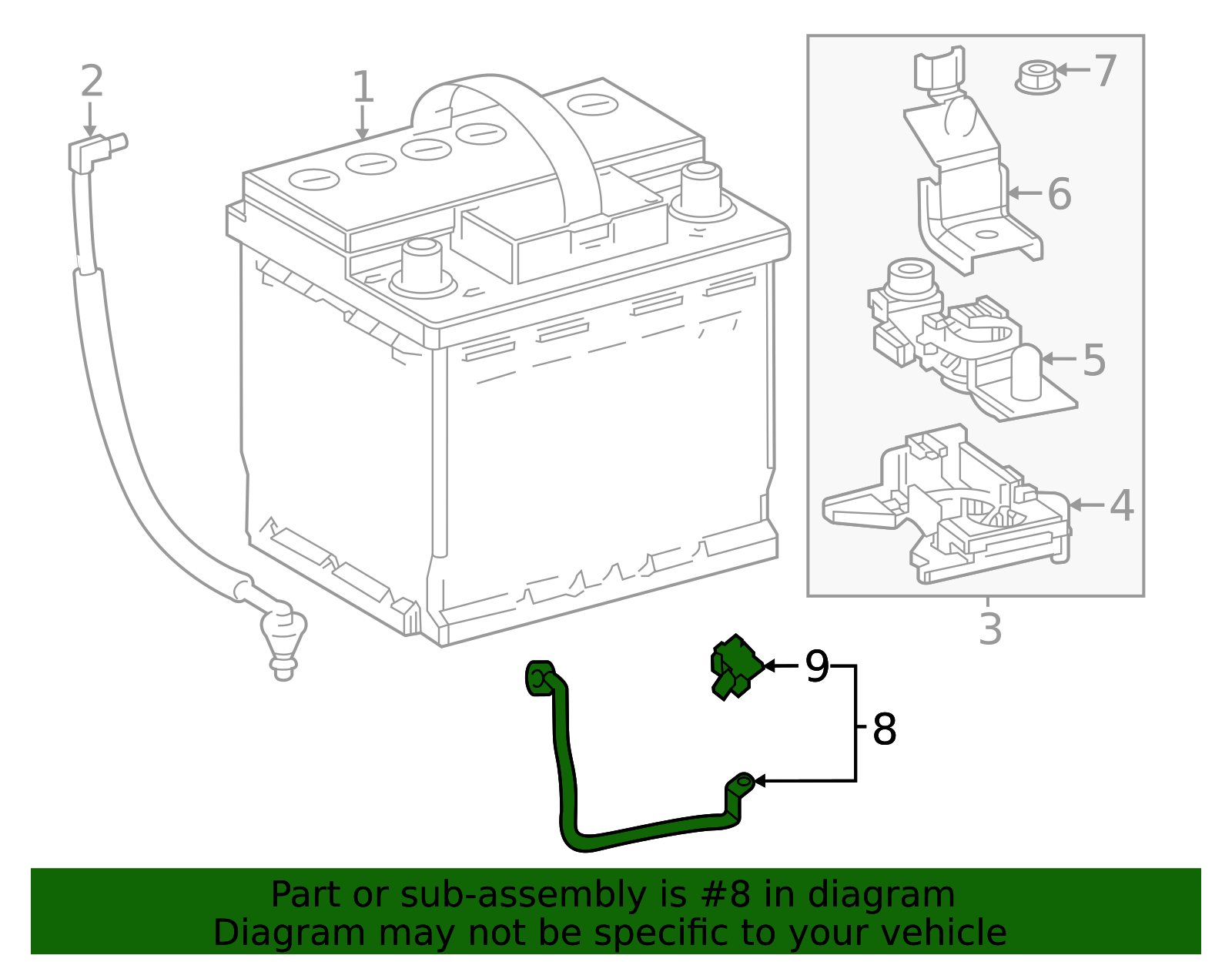 2023-2025 Toyota Negative Cable 82123-16220 | Toyota Parts Center