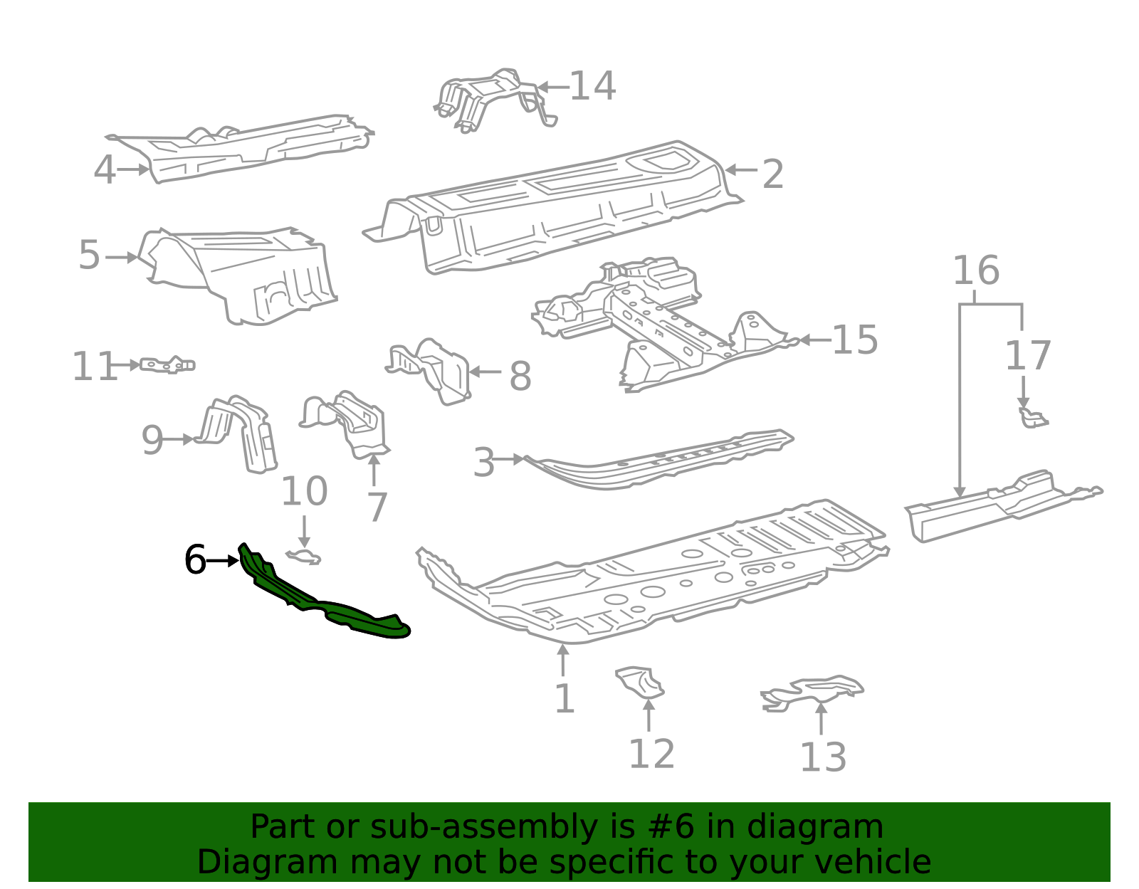 2019-2025 Toyota Front Reinforced 58128-0R031 | Toyota Parts Center