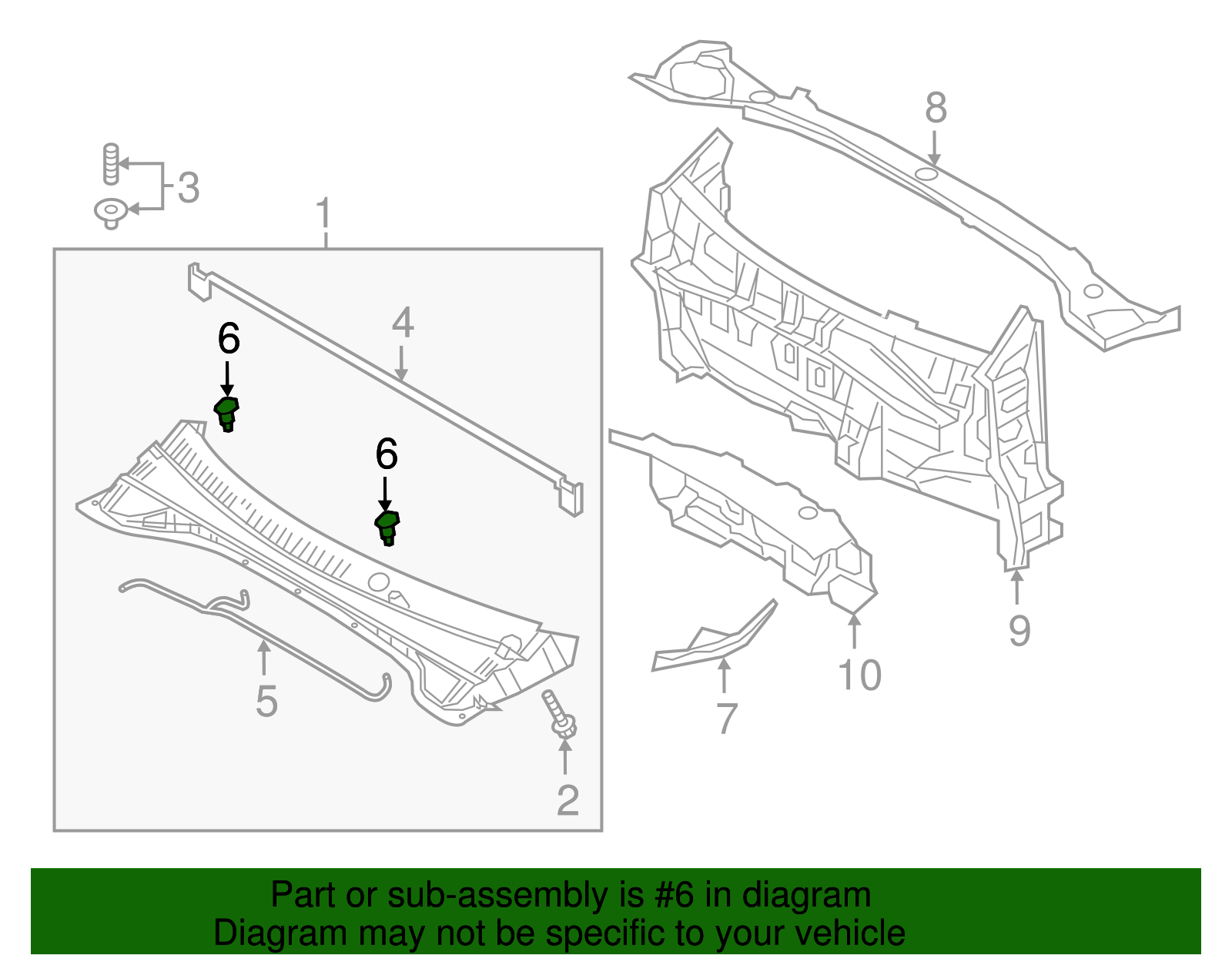 2010-2022 Kia Washer Nozzle 98630-2K100 | Kia Automotive Parts