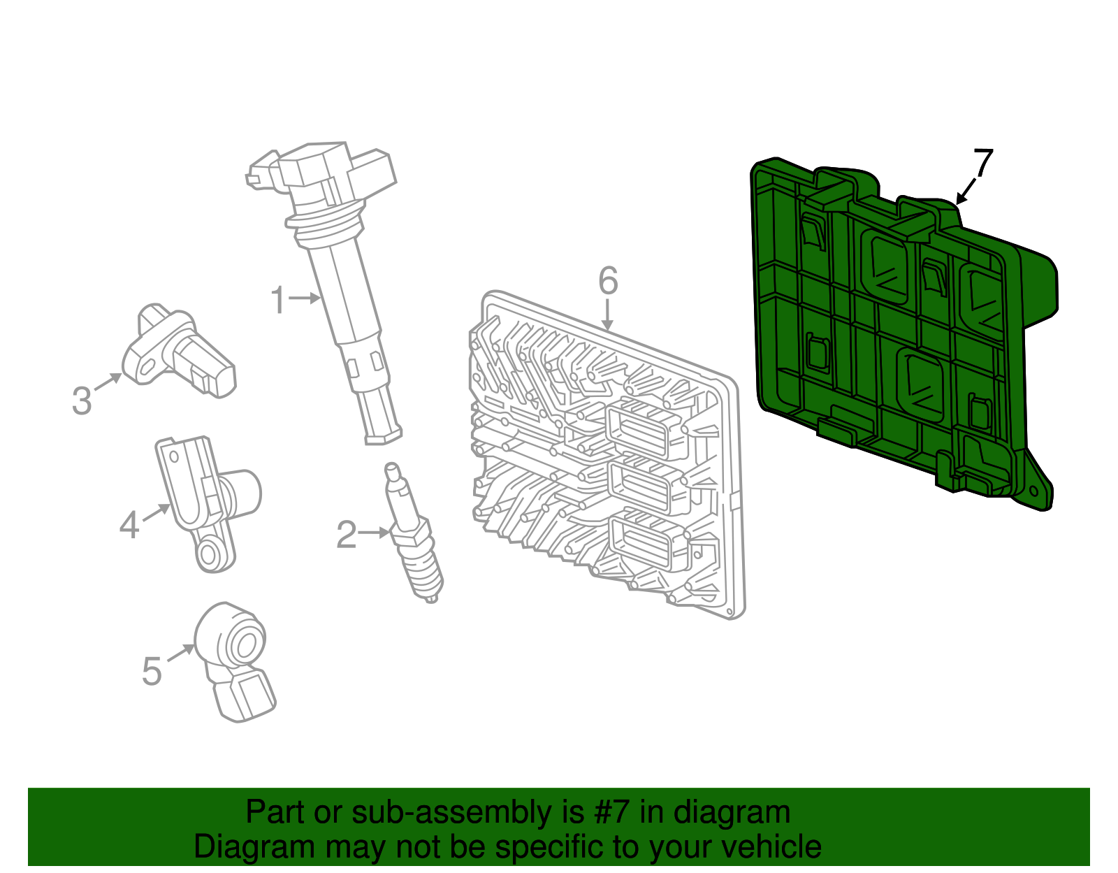 2017-2022 GM Engine Control Module Bracket 84102574 | Capital Chevy Parts