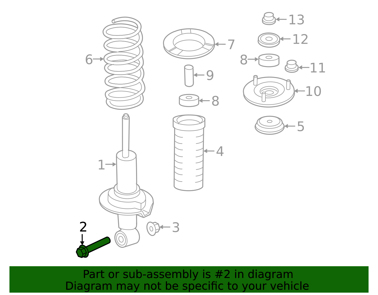 54459-1LA0C - Lower Control Arm Front Bolt 2014-2025 Nissan | Official ...
